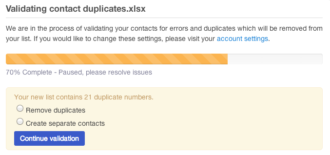 Validating Contacts | CallFire
